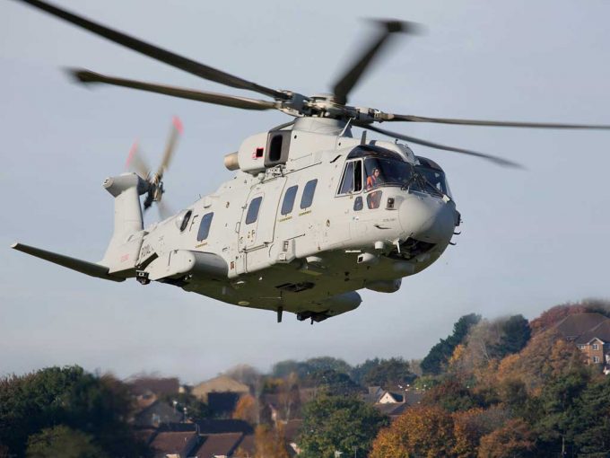 First flight for latest Royal Navy Merlin Mk4 : : FLYER