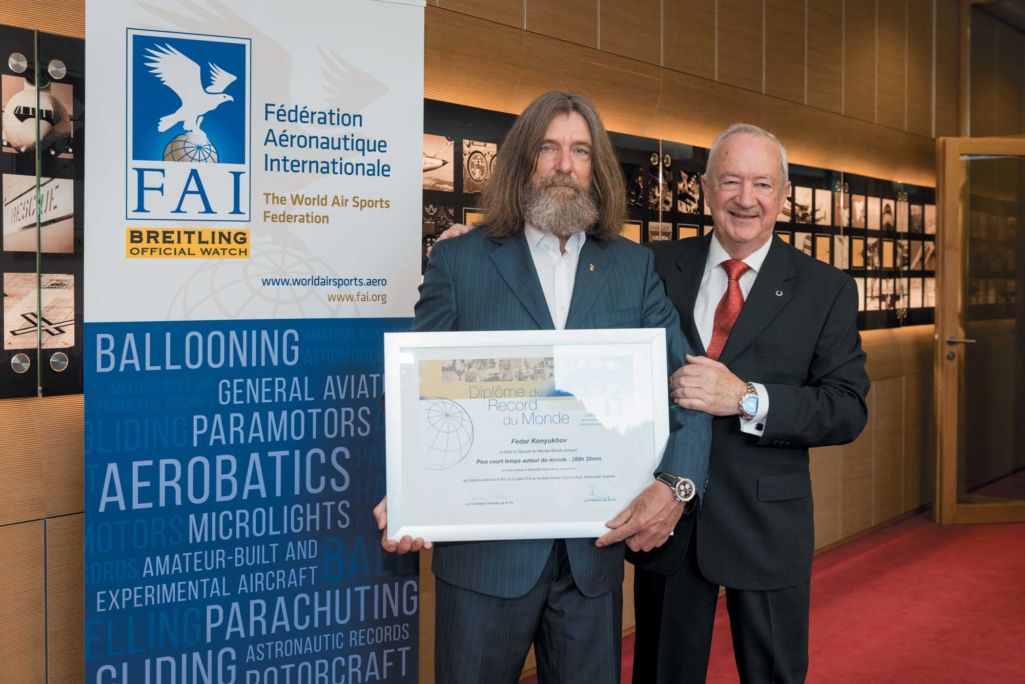 Russian balloonist wins FAI-Breitling Pilot of the Year : : FLYER