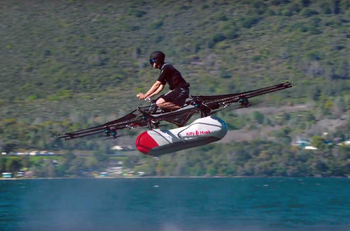 Kitty Hawk Flyer takes off : : FLYER