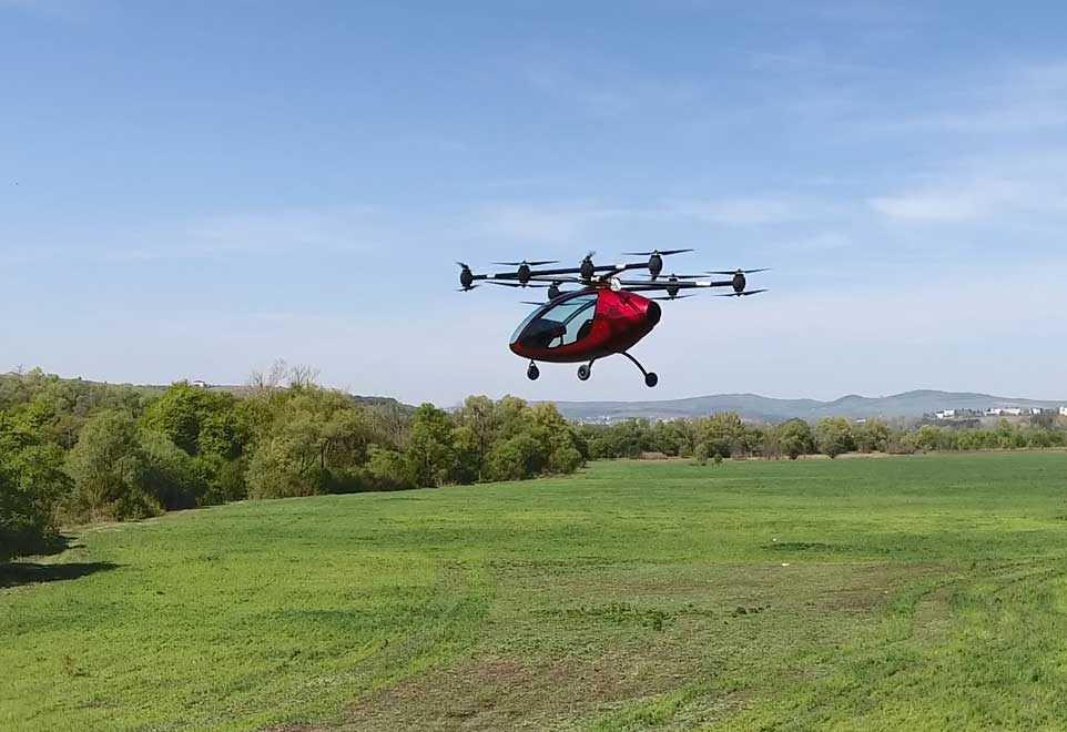 Manned flights for electric Passenger Drone : : FLYER