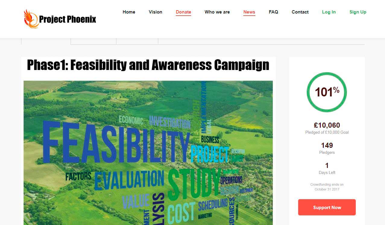 Panshanger's Project Phoenix reaches first target : : FLYER