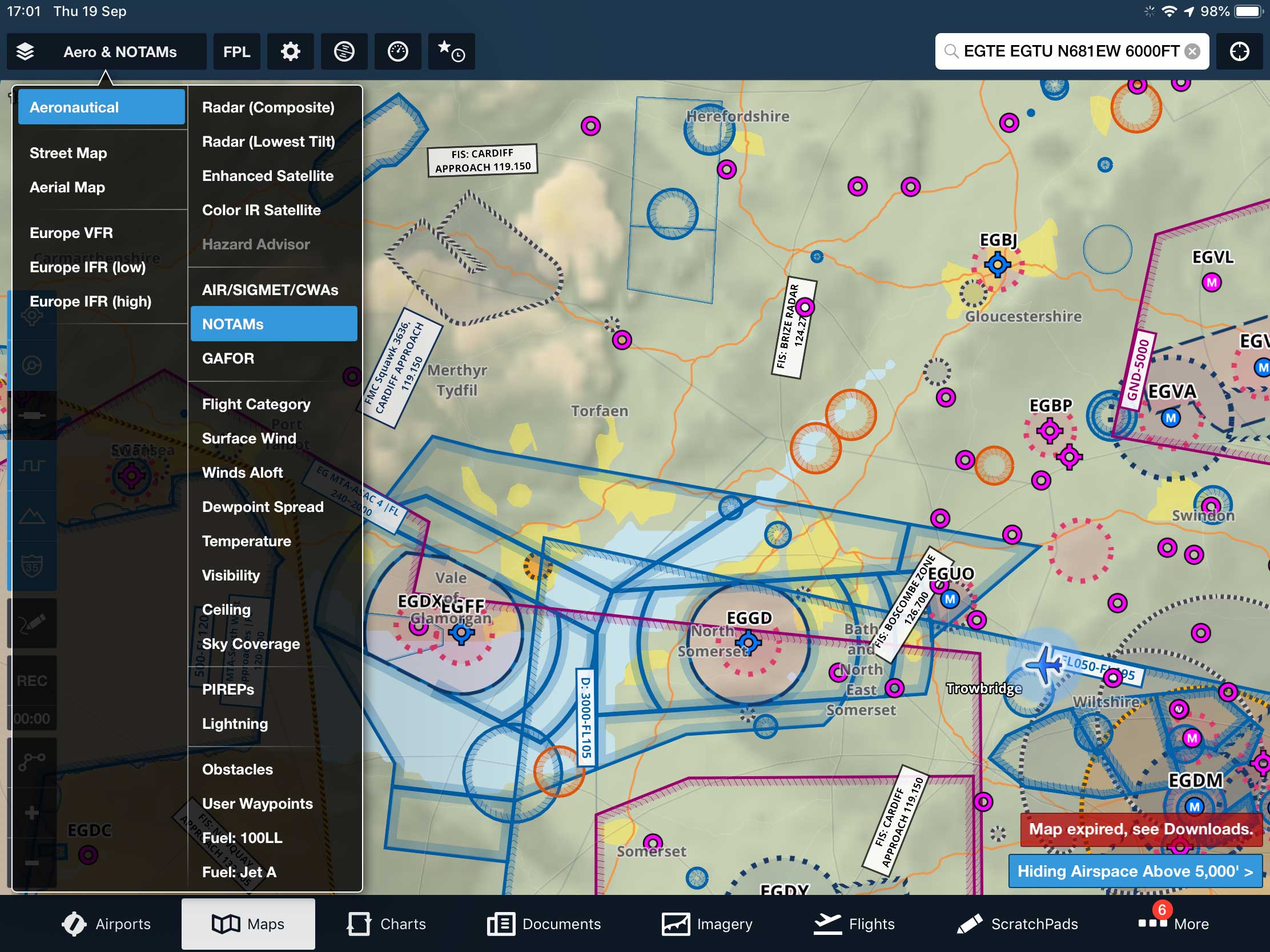 ForeFlight’s graphical notam : FLYER : FLYER