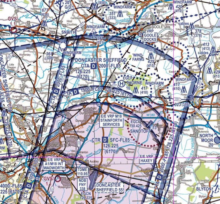 How to avoid infringing airspace around Sandtoft : : FLYER