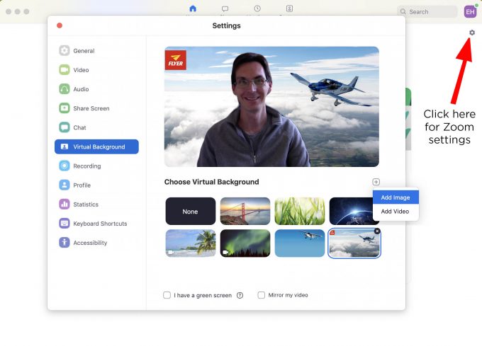 Free aviation backgrounds for your Zoom meeting! : : FLYER