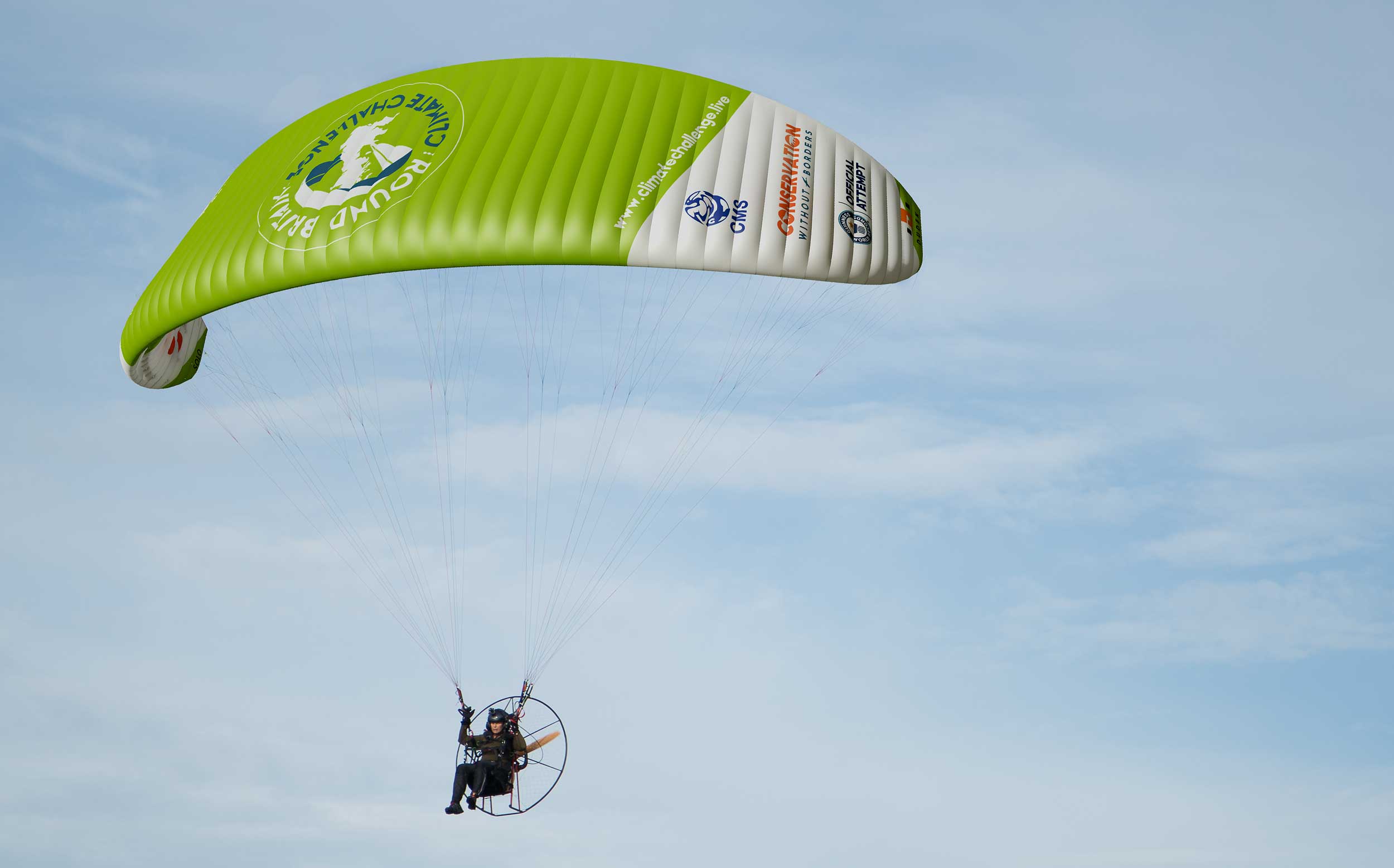 Sacha’s green paramotor flight around the UK : : FLYER