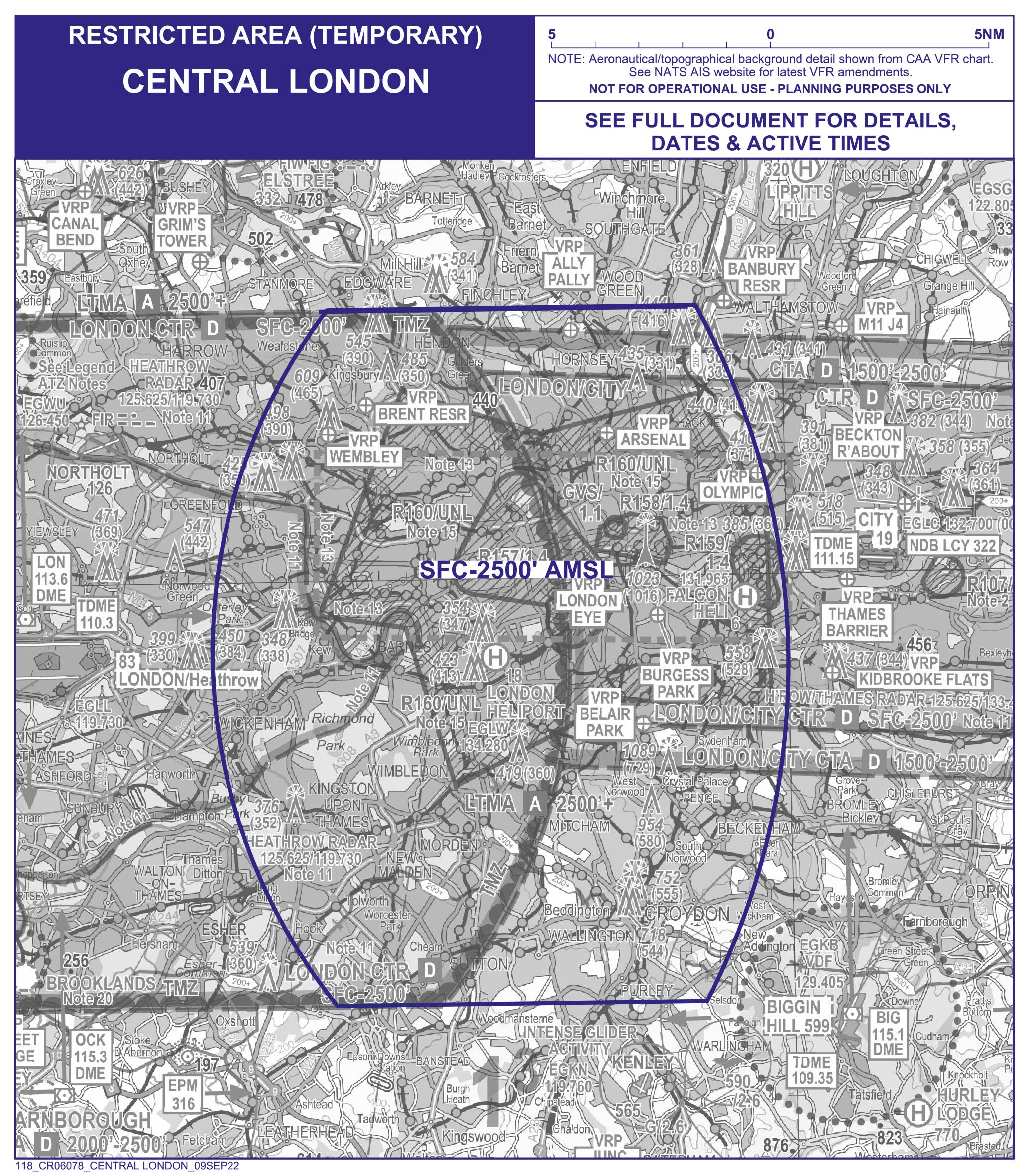 Airspace restrictions in place for Queen's funeral : : FLYER