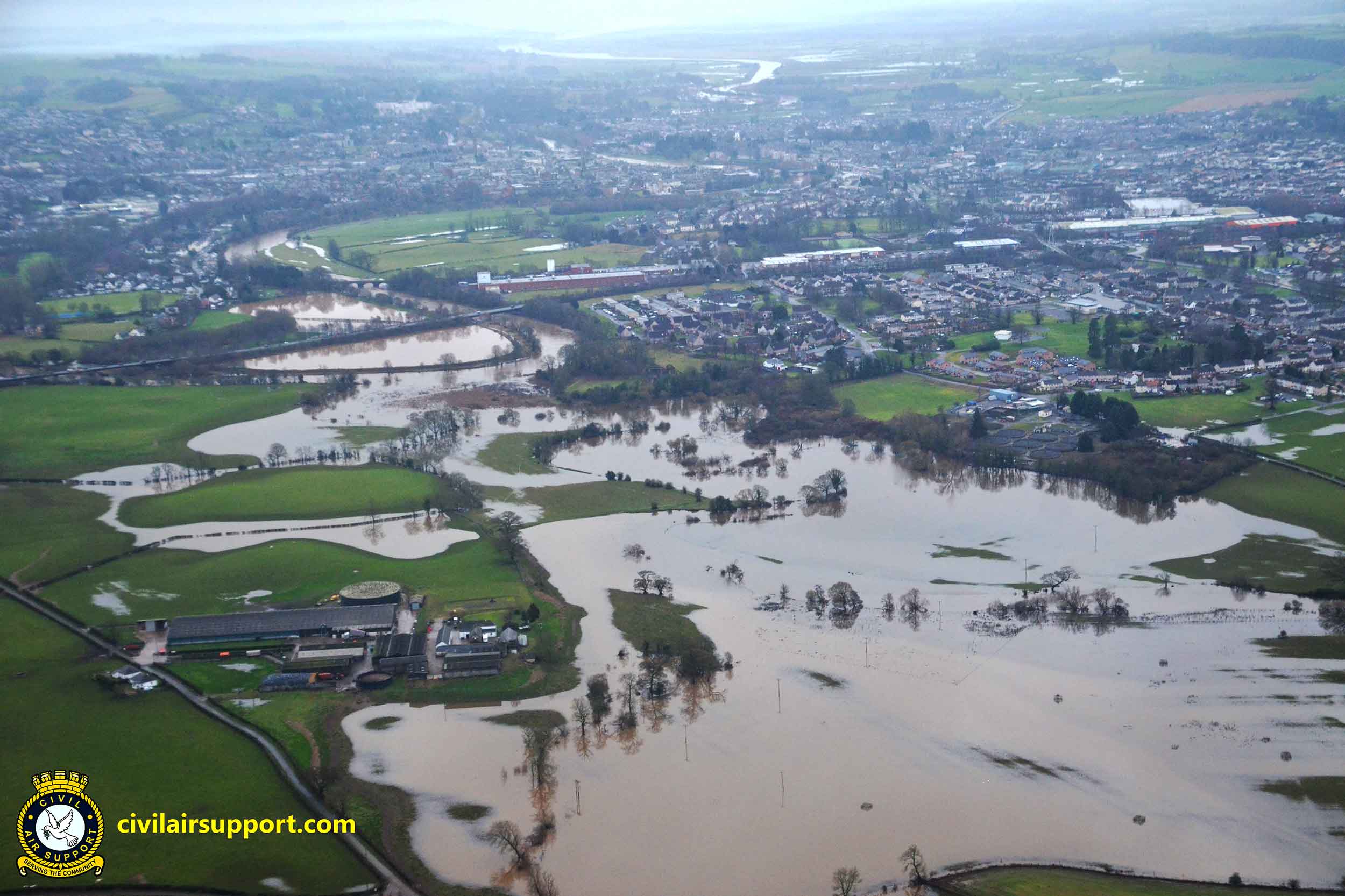 Civil Air Support photo flights reveal extent of flooding : : FLYER