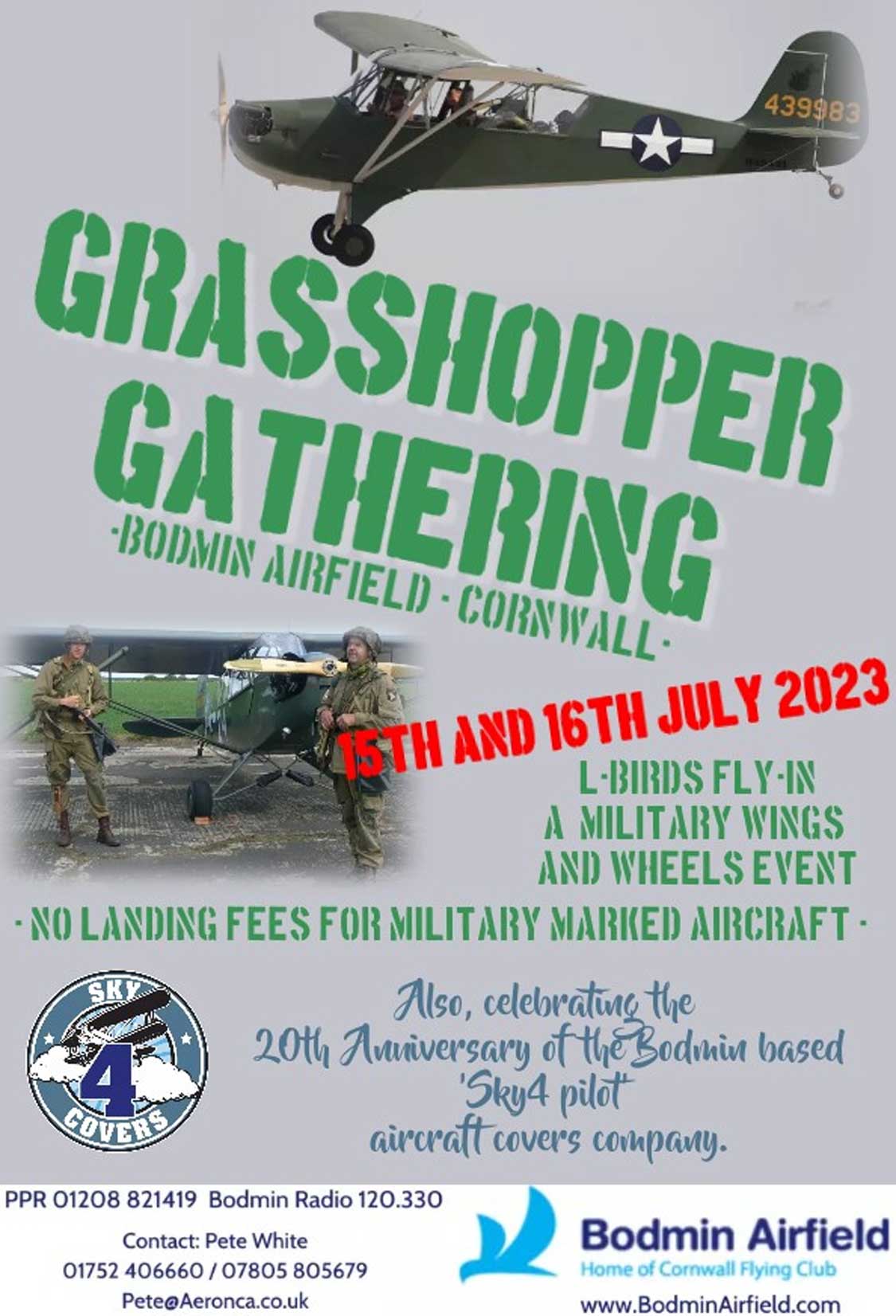 Grasshopper Gathering, Bodmin : : FLYER