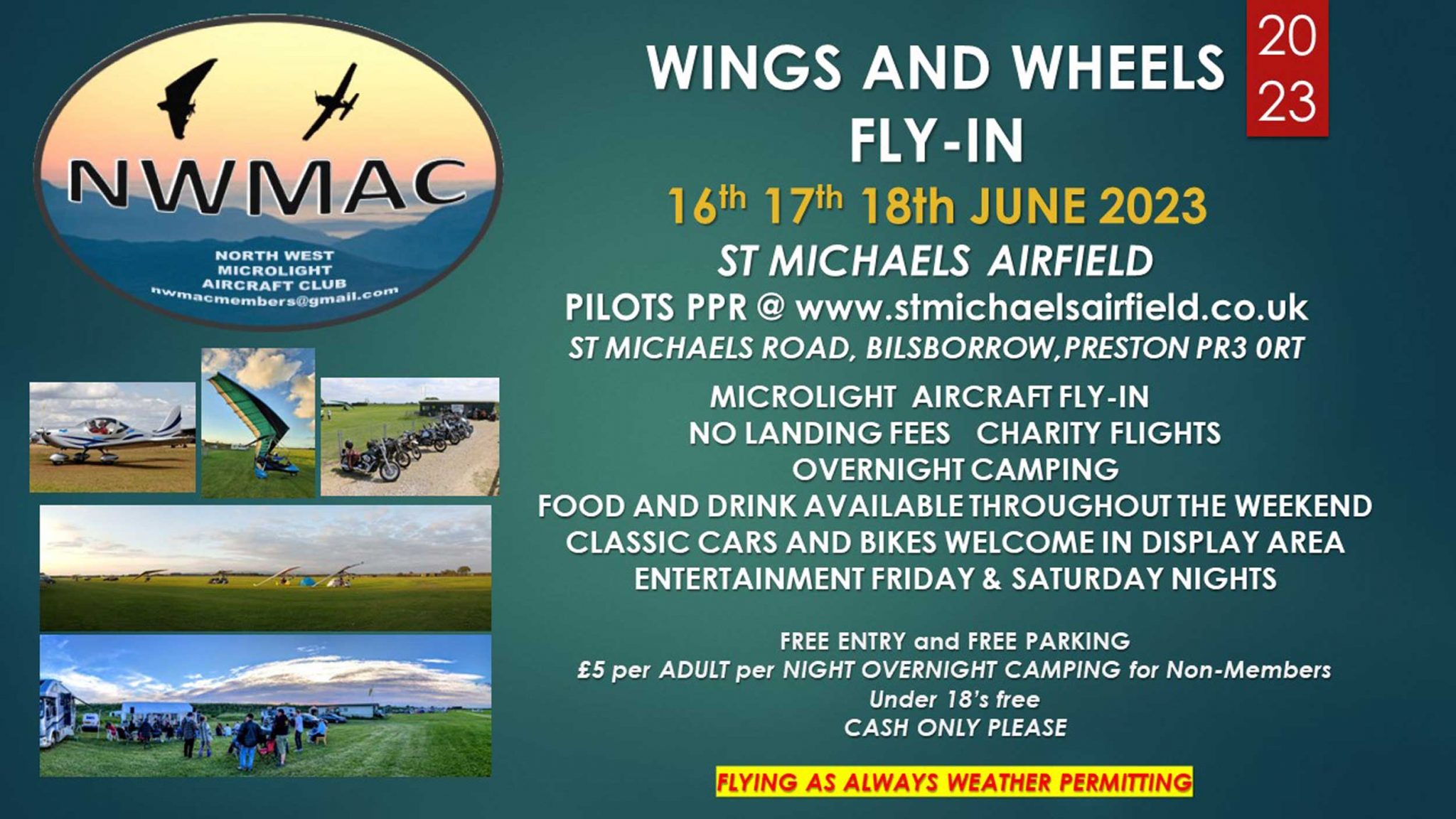 Wings & Wheels Fly-in, St Michael's : : FLYER
