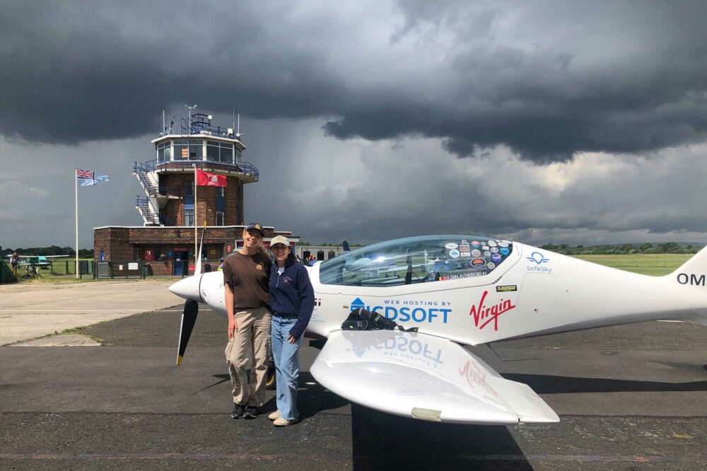 Zara and Megan's epic flight in the Shark to Greenland : FLYER