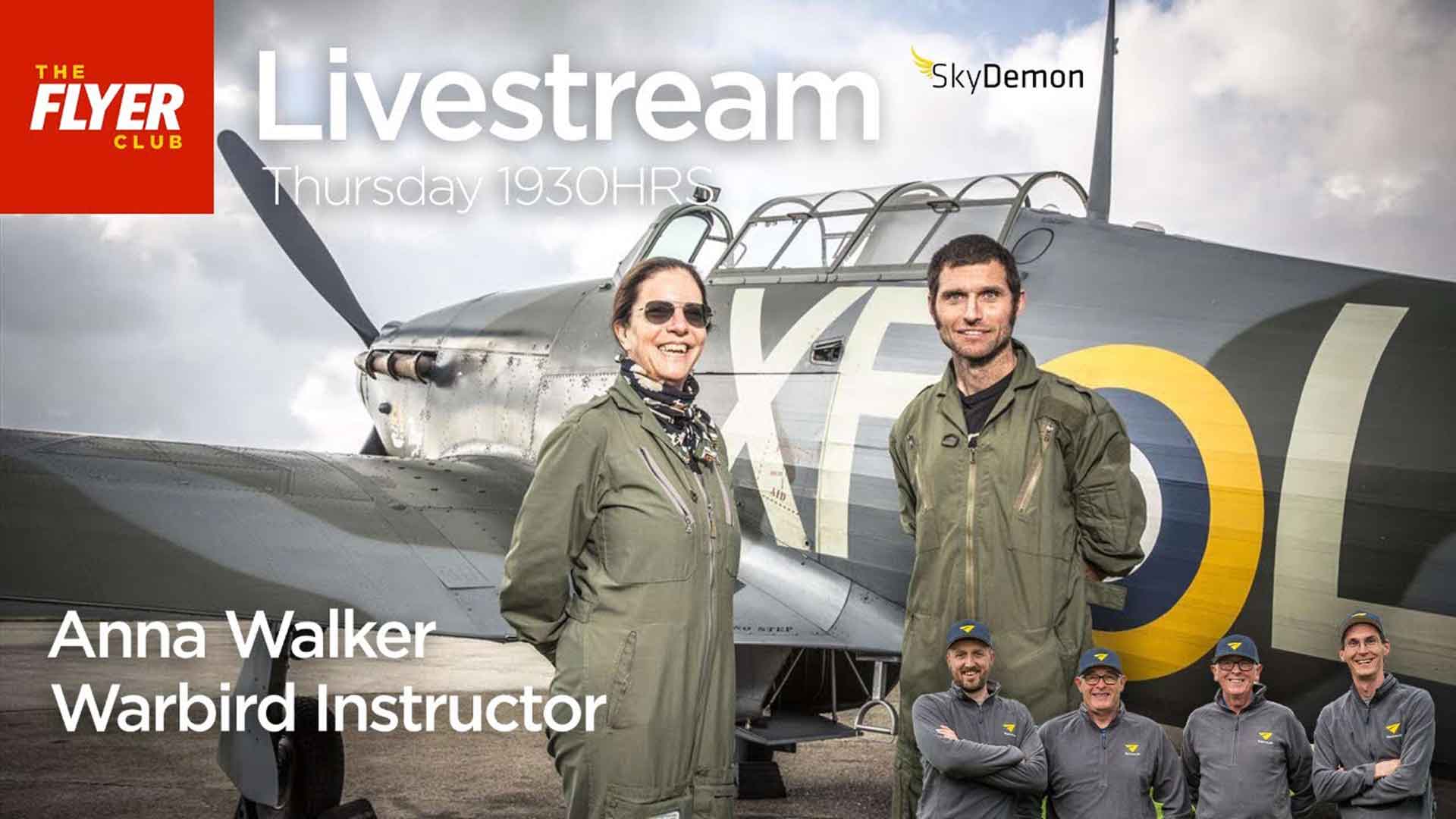Spitfire pilot Anna Walker on the FLYER Livestream : : FLYER