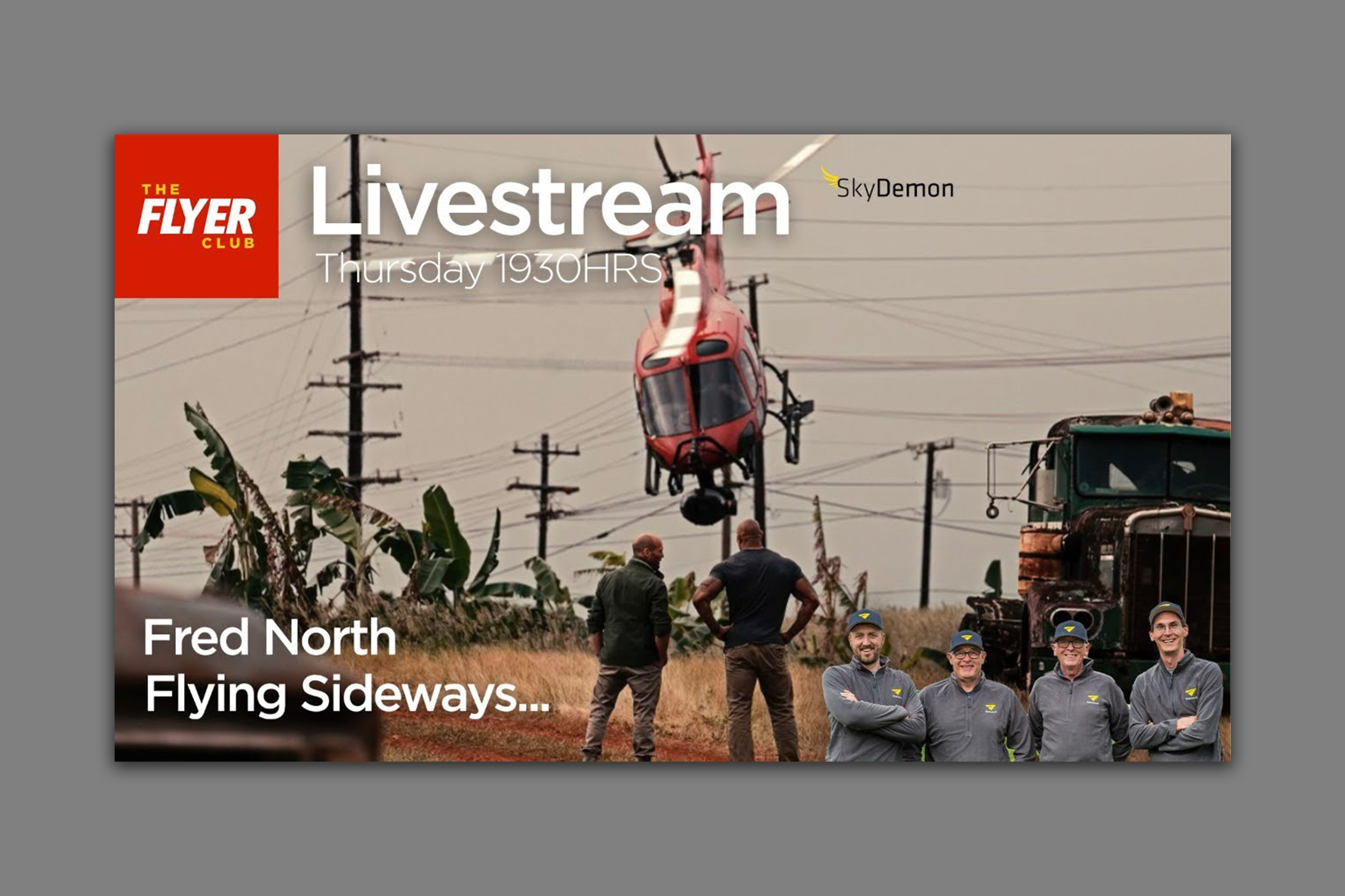 Stunt pilot Fred North on the FLYER Livestream : : FLYER