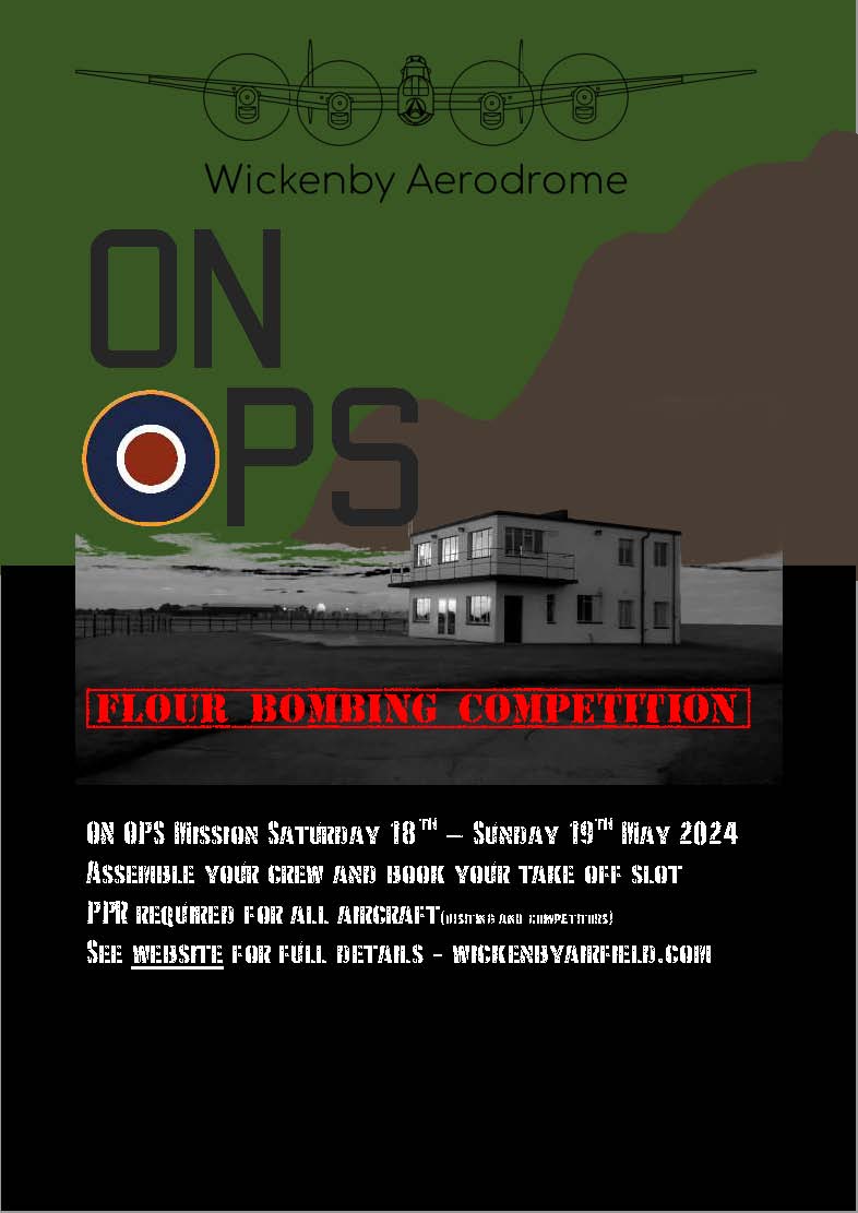 ON OPS: Flour bombing, Wickenby : : FLYER