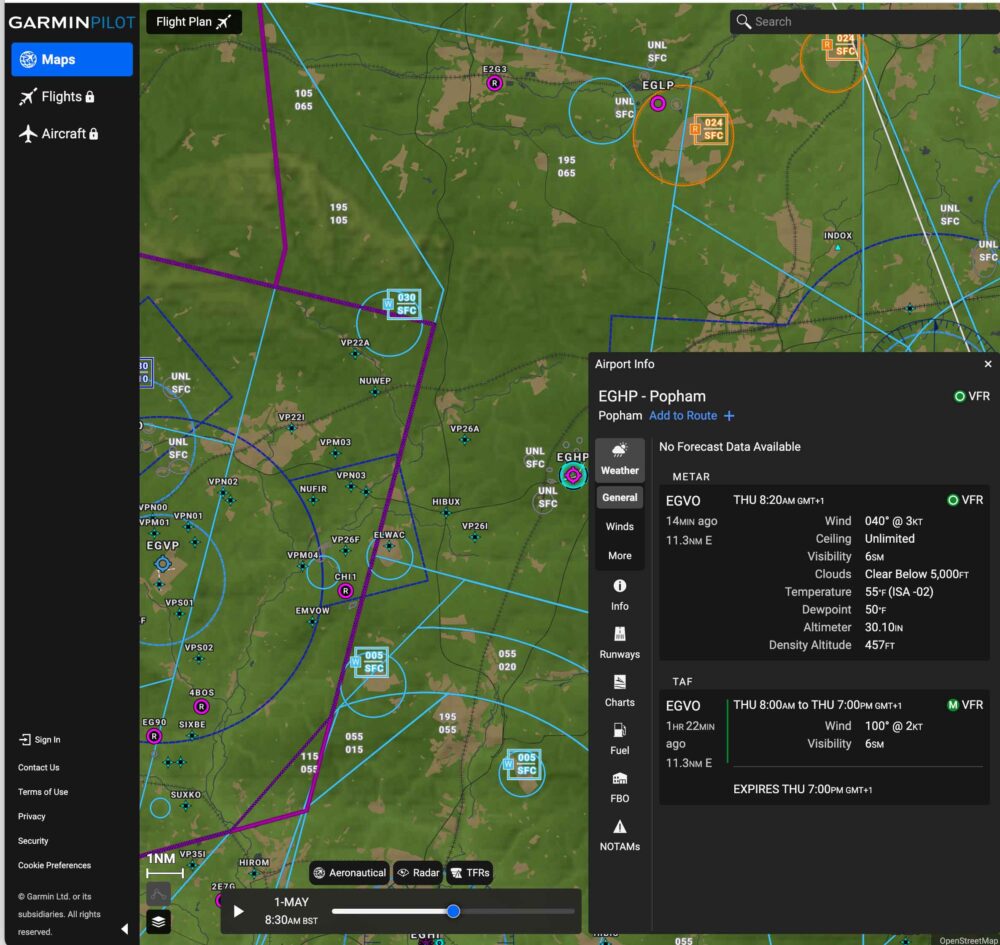 Garmin launches web-based flightplanning : : FLYER