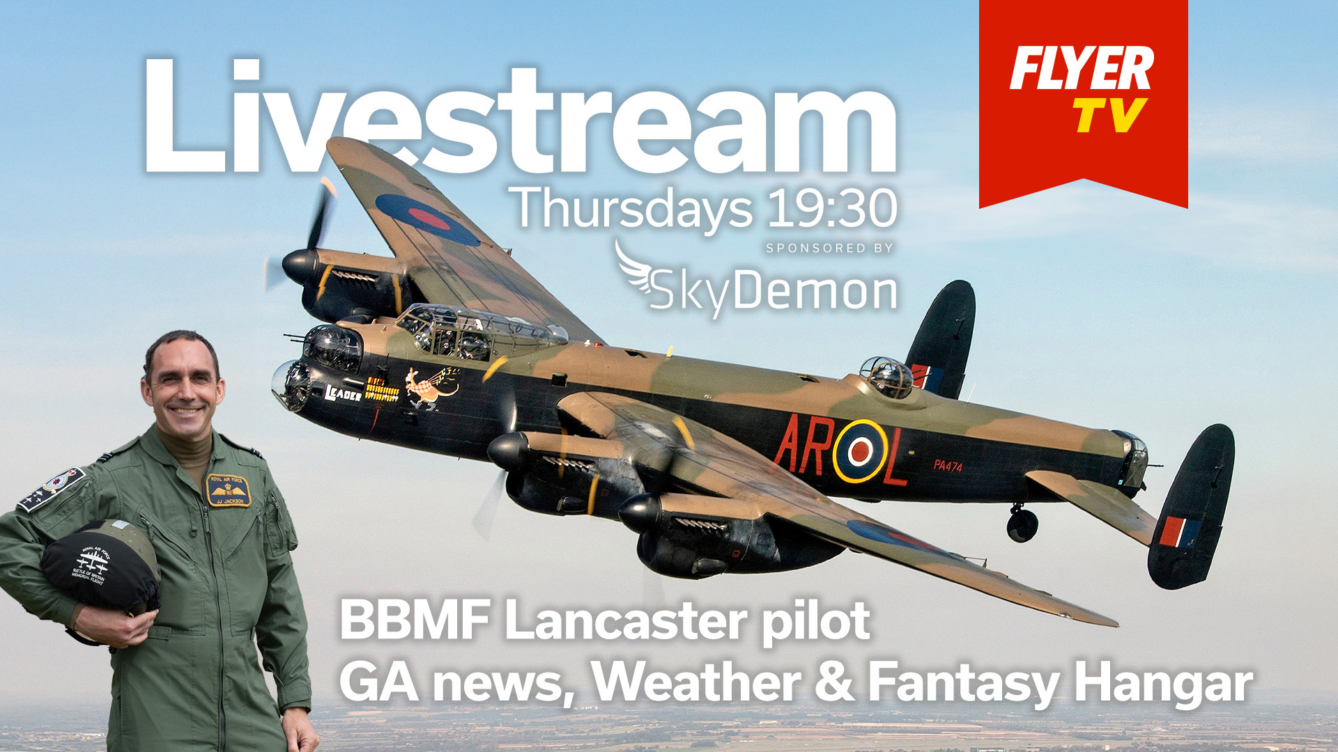 BBMF Lancaster pilot Flt Lt Jamie Jackson : : FLYER