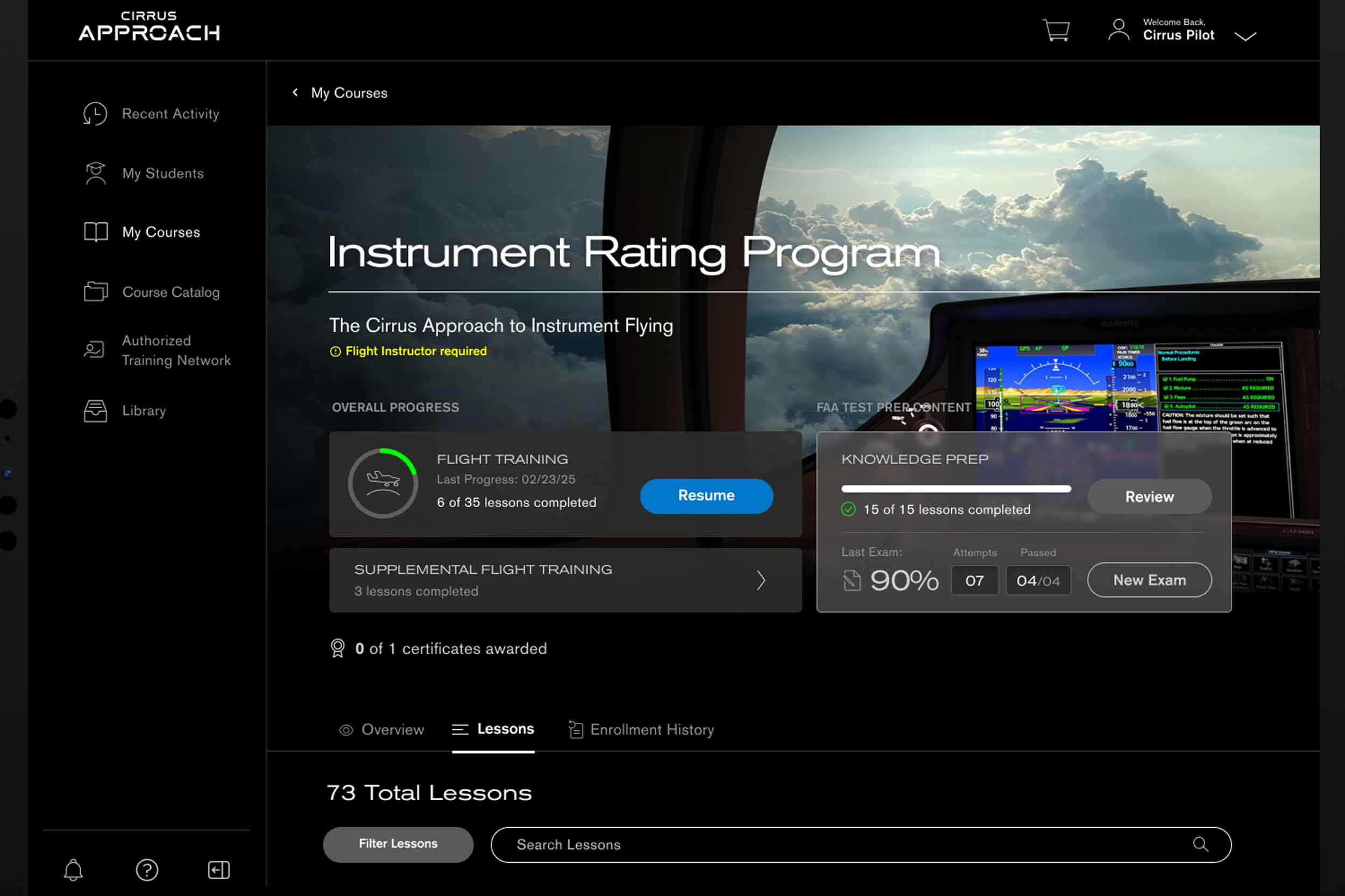Cirrus introduces new Instrument Rating training : : FLYER