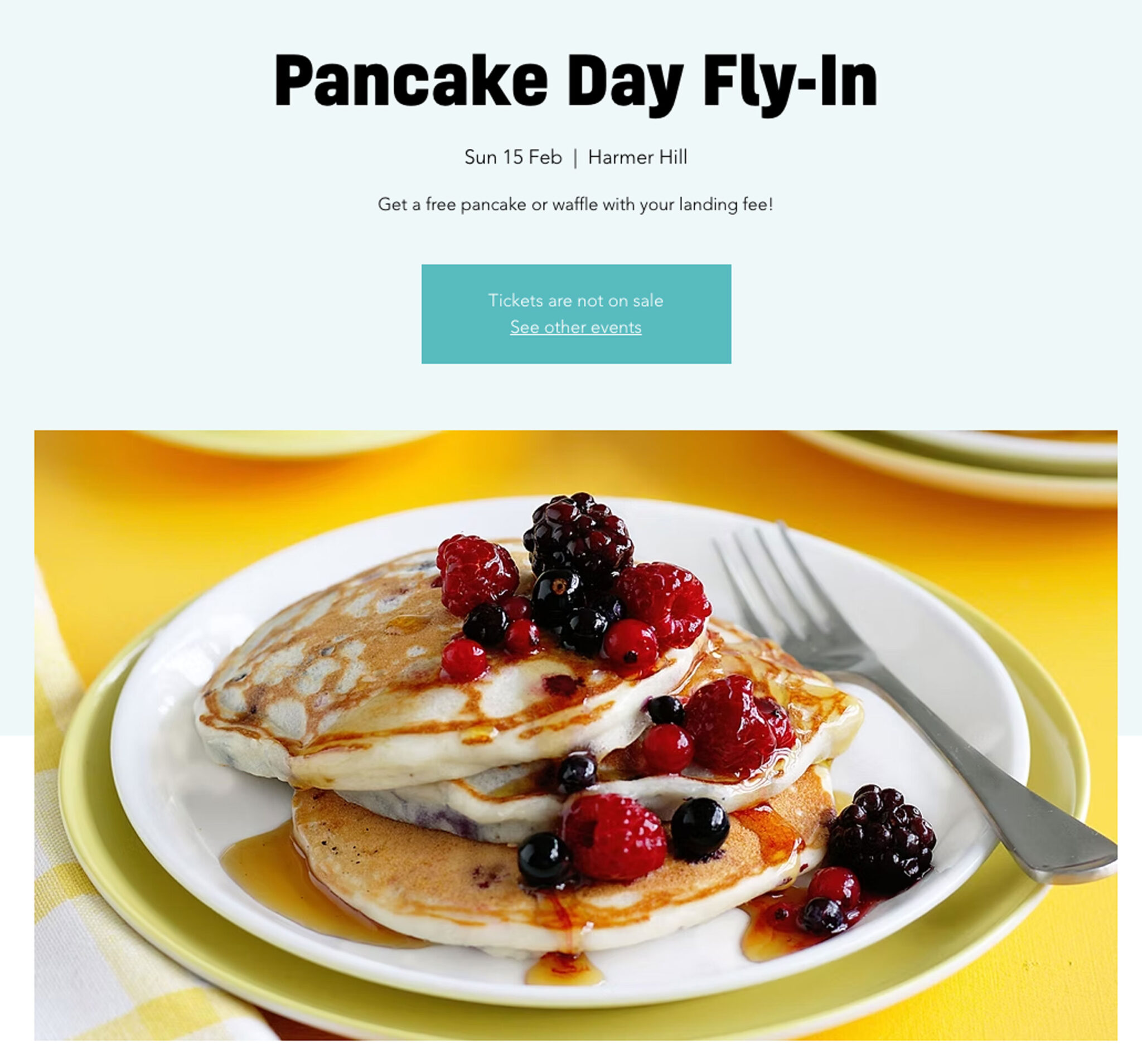 Pancake Day Fly-In, Sleap Airfield : : FLYER