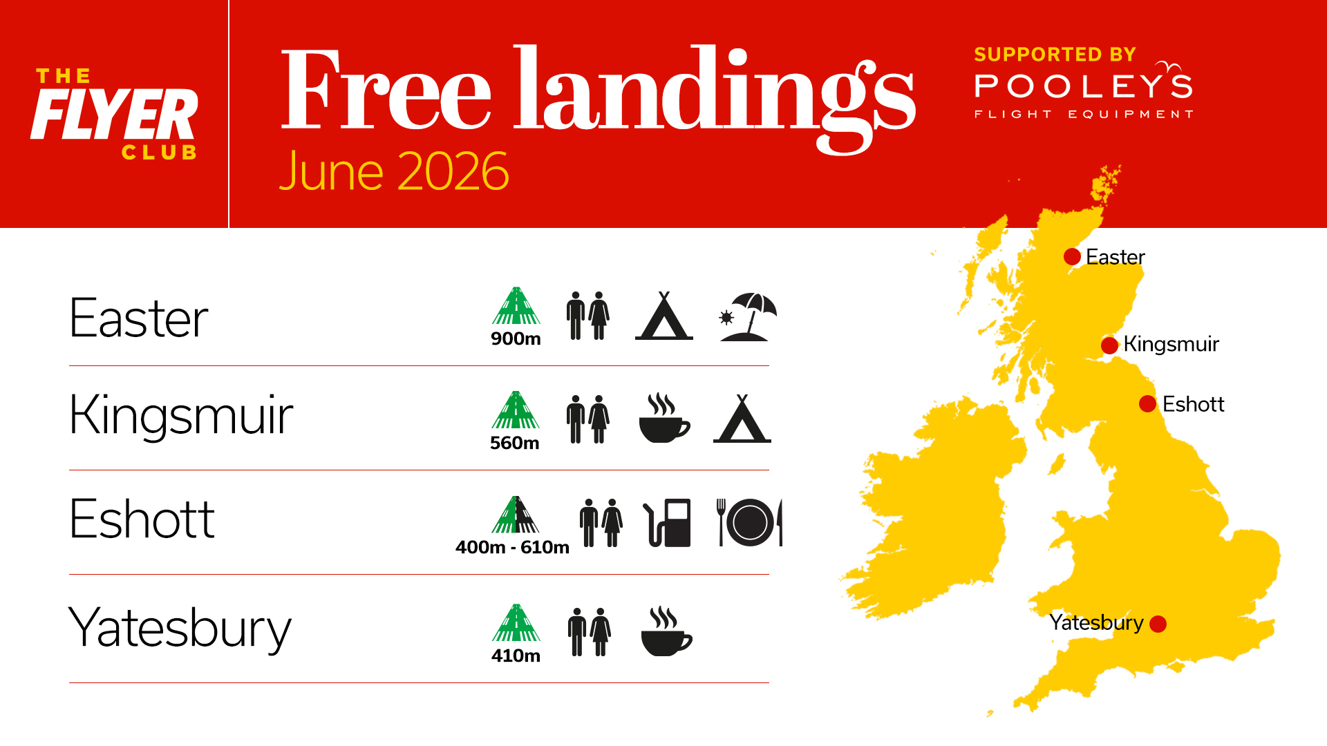 Free landings for June 2026 for FLYER Club members : : FLYER